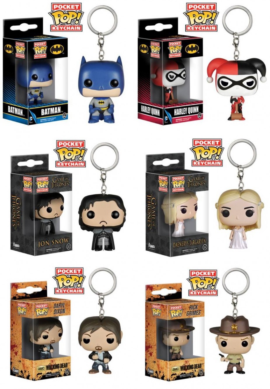 Pocket Pop! Keychains - GoT, DC, TMNT & TWD - Funko Funatic